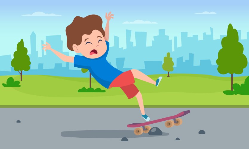 Cartoon Boy Fall Down Vector Images (over 310)