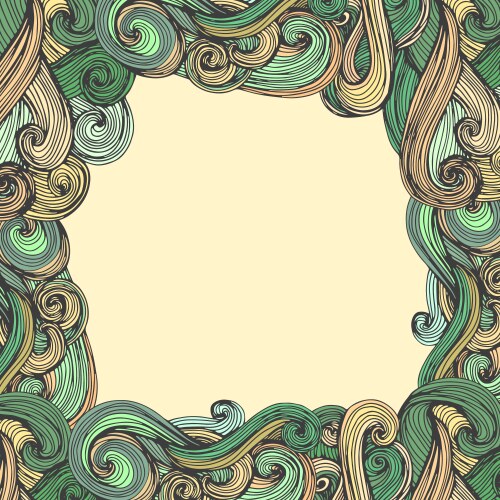 Curled frame Royalty Free Vector Image - VectorStock
