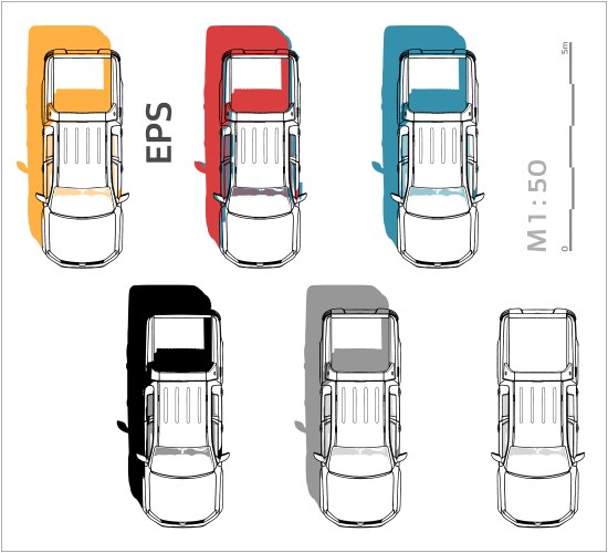 Car Plan View Vector Images (over 1,000)