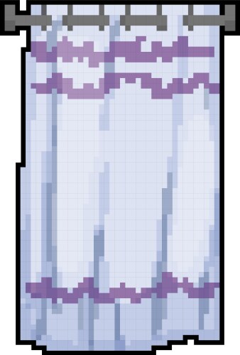 Shower drainage grate game pixel art Royalty Free Vector