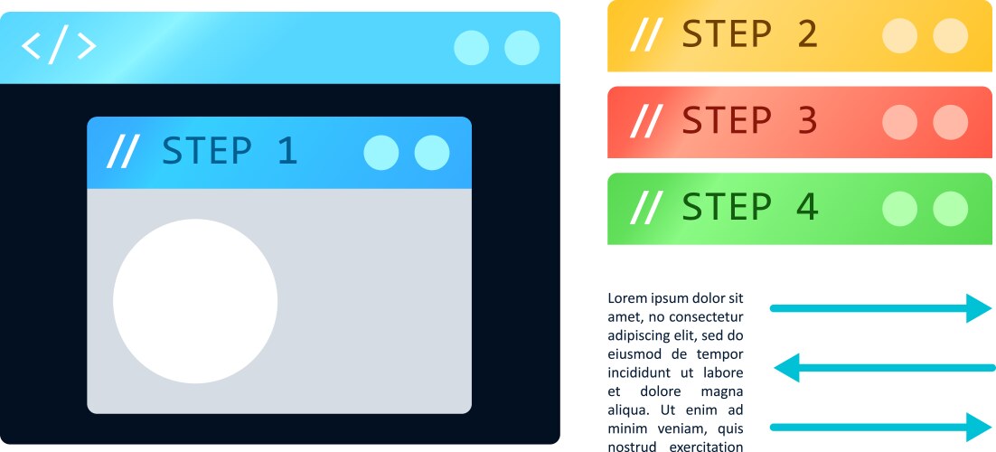 Mechanism part infographic chart design element Vector Image