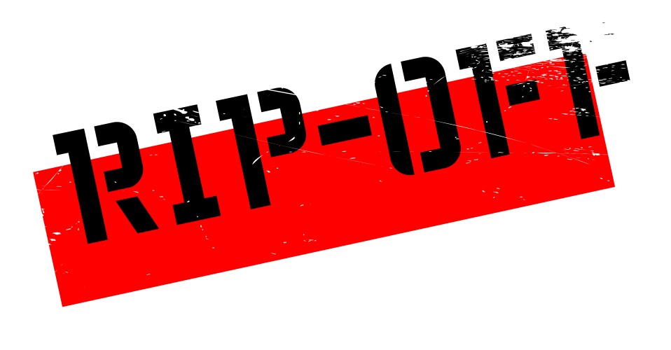 Rip-off rubber stamp Royalty Free Vector Image