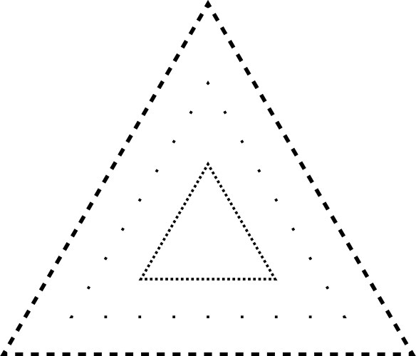 Tracing square shapes worksheet for kindergarten Vector Image