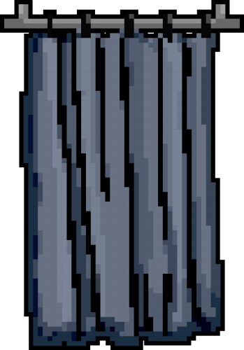 Shower drainage grate game pixel art Royalty Free Vector