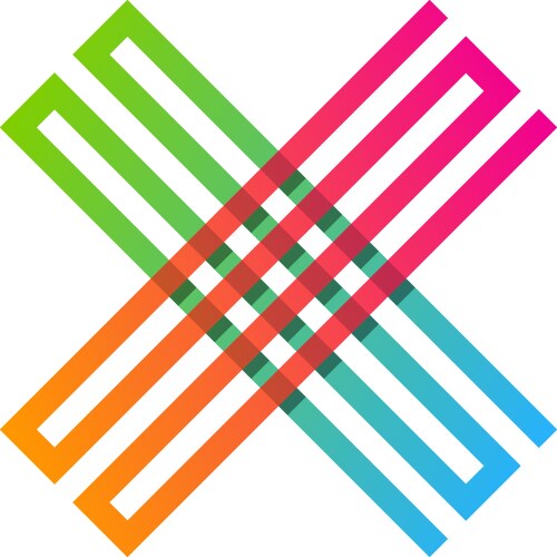 Pixel letter x logo icon design Royalty Free Vector Image