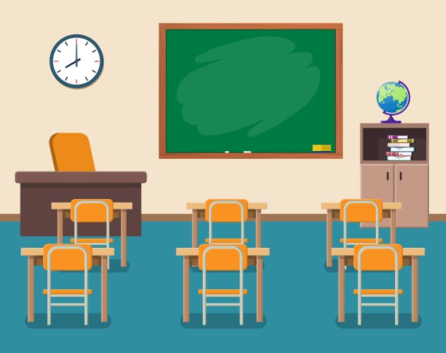 Class room Royalty Free Vector Image - VectorStock