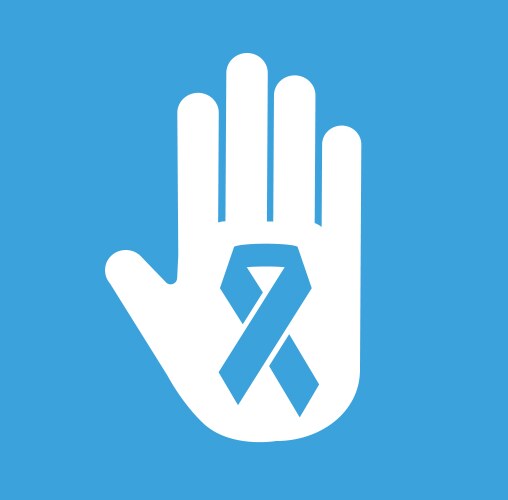 Stop cancer medical poster concept Royalty Free Vector Image