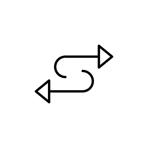 Network data transfer icon ideal for connectivity Vector Image