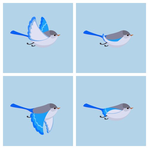 Bird Sprite Vector Images (over 170)
