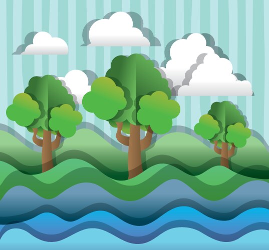 Paper Cut Scenery Vector Images (over 730)