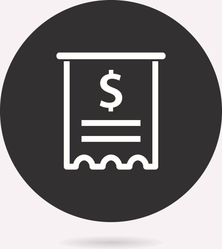 Receipt icons Royalty Free Vector Image - VectorStock