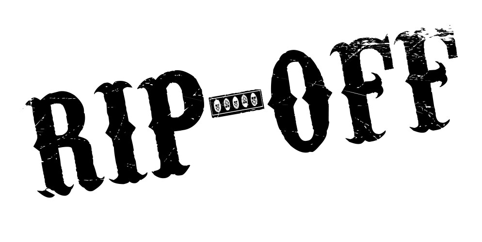 Rip-off rubber stamp Royalty Free Vector Image