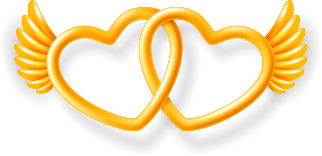 Two joined hearts Vector Images & Graphics for Commercial Use | VectorStock