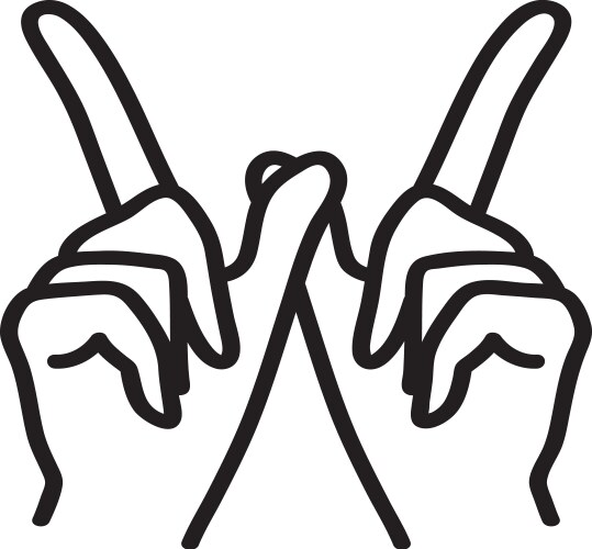 Loser hand sign Royalty Free Vector Image - VectorStock