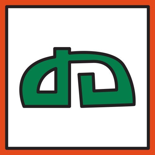 Deviant deviantart social media Royalty Free Vector Image