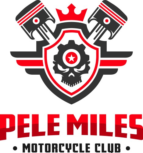 Motorcycle repair logo design Royalty Free Vector Image