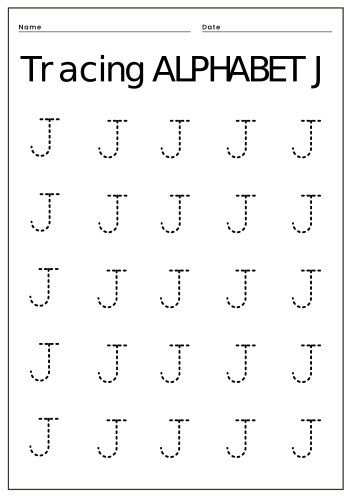 Tracing english alphabet u for preschool Vector Image