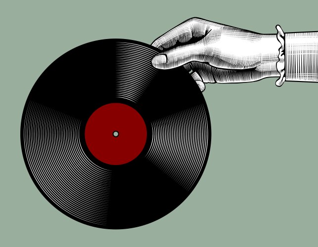 Vinyl Record Drawing Vector Images (over 1,300)