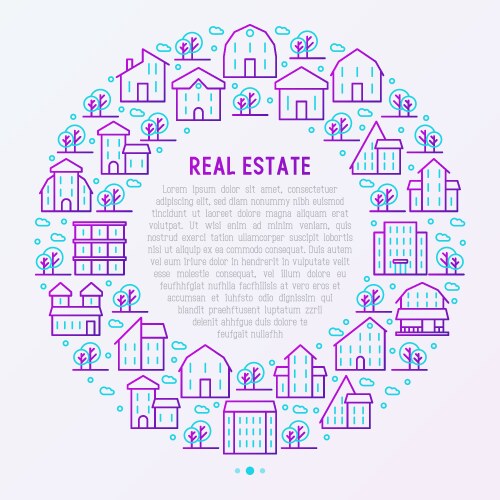 Real estate infographics Royalty Free Vector Image
