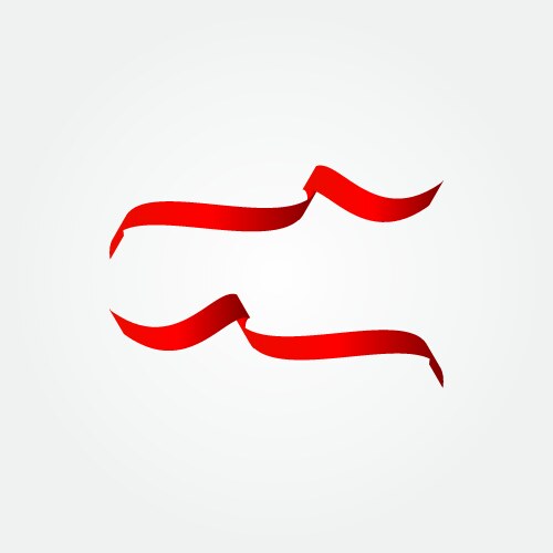 Ribbon template design Royalty Free Vector Image