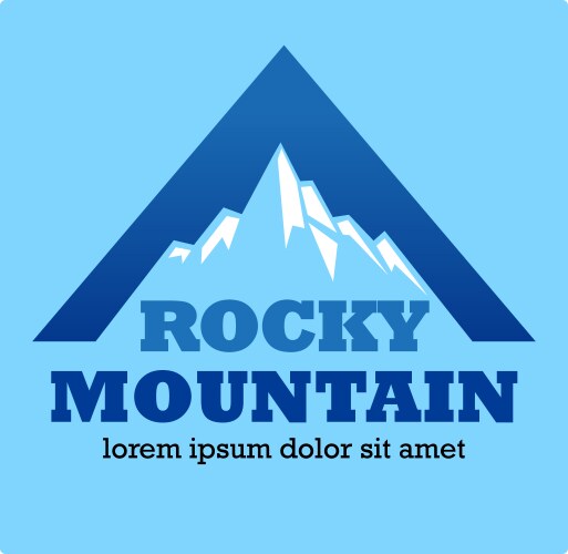 Mountain symbol Royalty Free Vector Image - VectorStock