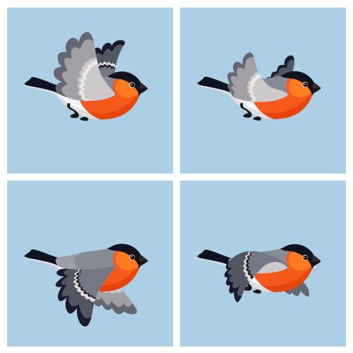 Bird Sprite Vector Images (over 170)