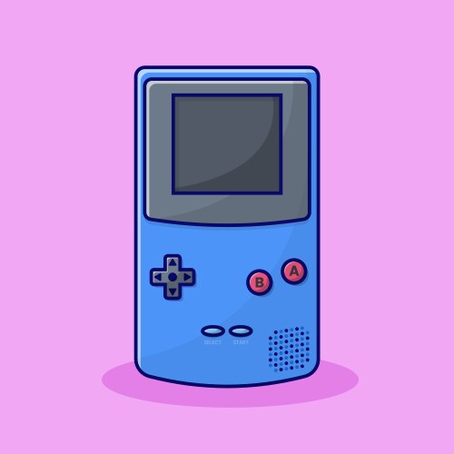 Retro psp game console icon gaming Royalty Free Vector Image