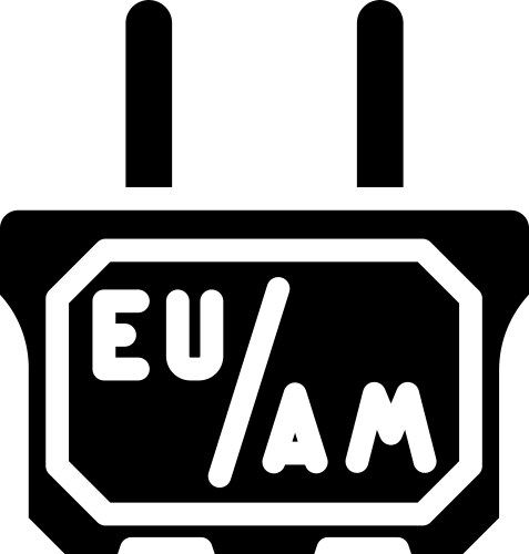 Unplug socket line icon Royalty Free Vector Image