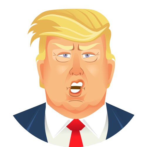 Trump Face Cartoon Vector Images (over 180)
