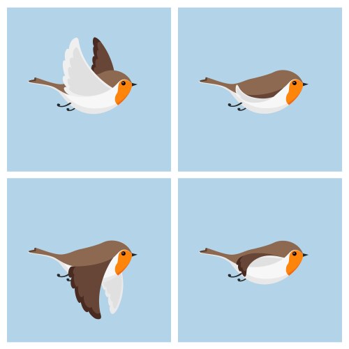 Bird Sprite Vector Images (over 170)