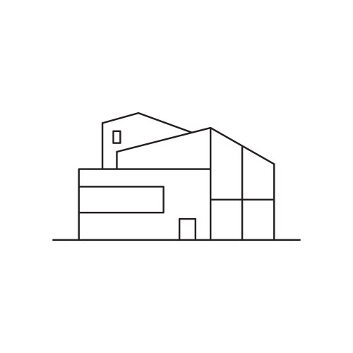 Minimalist house modern icon logo design Vector Image