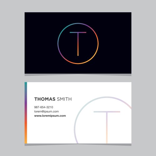 Business-card-letter-x Royalty Free Vector Image