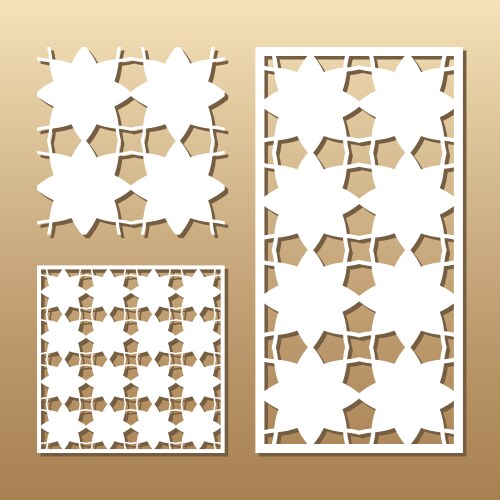 Laser cut panel Royalty Free Vector Image - VectorStock