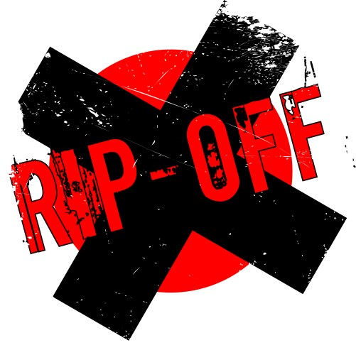 Rip-off rubber stamp Royalty Free Vector Image