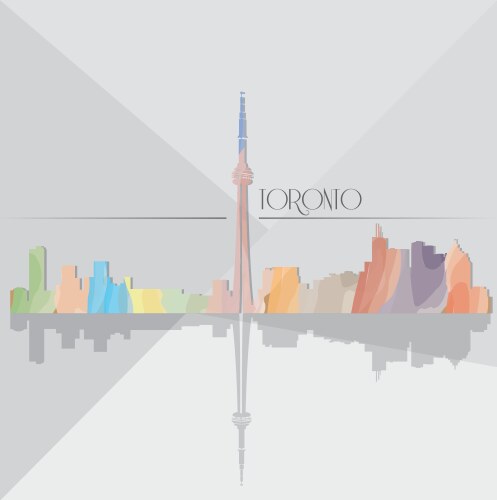 Toronto city Royalty Free Vector Image - VectorStock