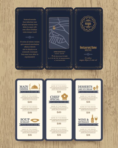 Restaurant cafe set menu graphic design template Vector Image