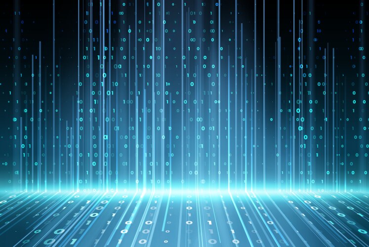 Binary computer code background Royalty Free Vector Image