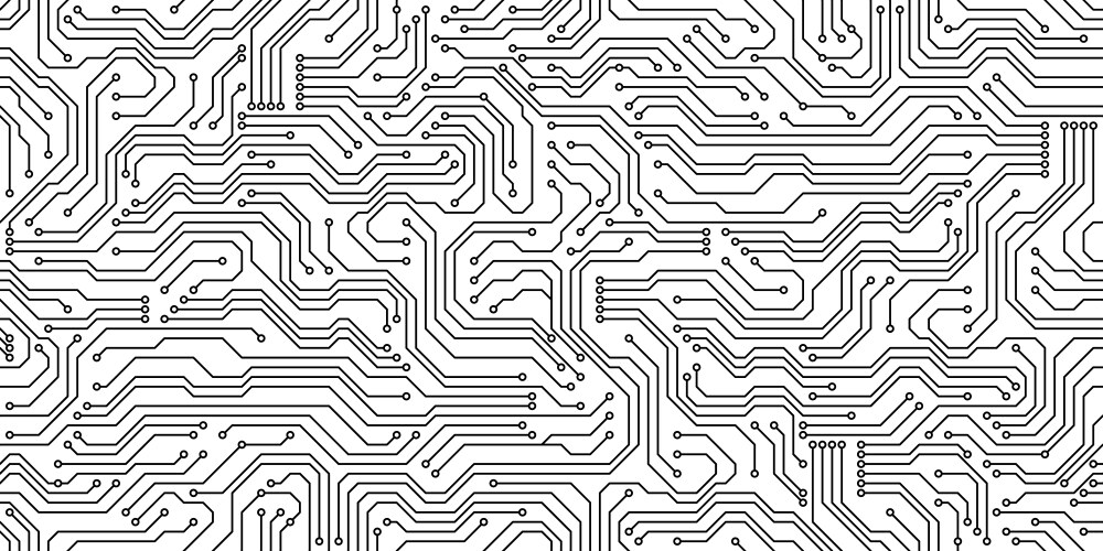 Circuit board heart Royalty Free Vector Image - VectorStock