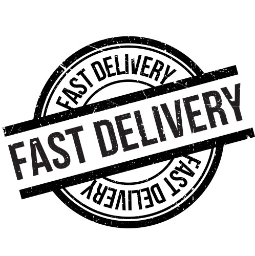 Fast delivery stamp Royalty Free Vector Image - VectorStock