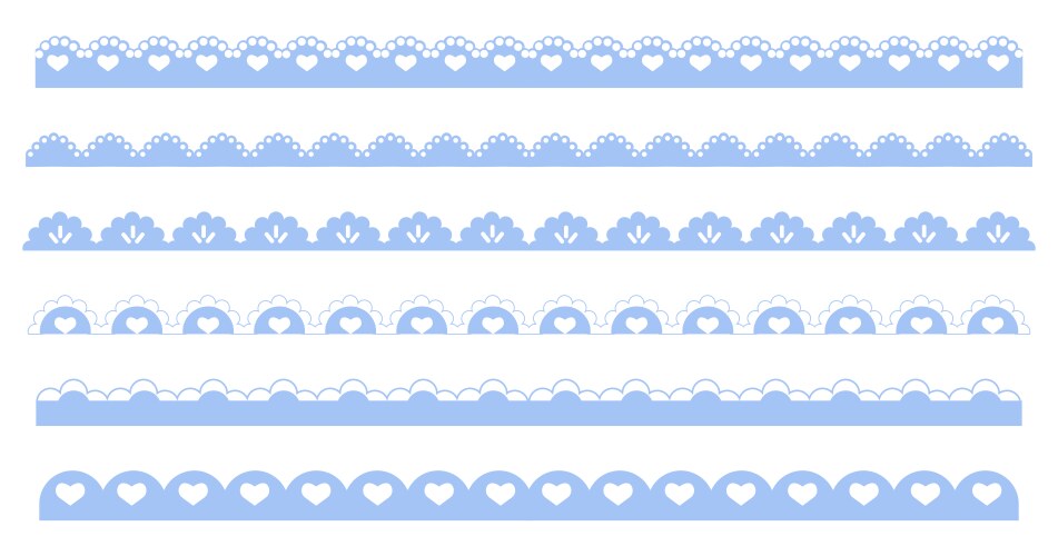 Scallop Border Silhouette