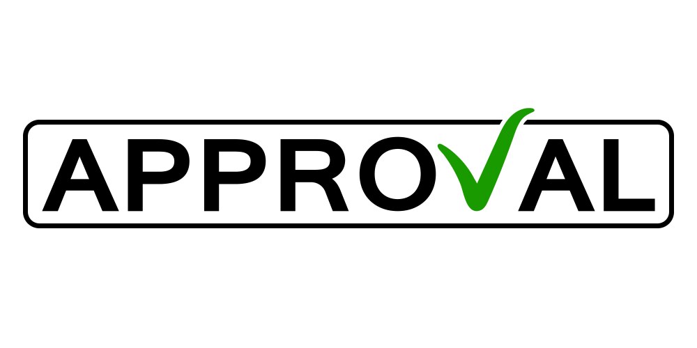 Approval symbol check mark in a circle drawn hand Vector Image