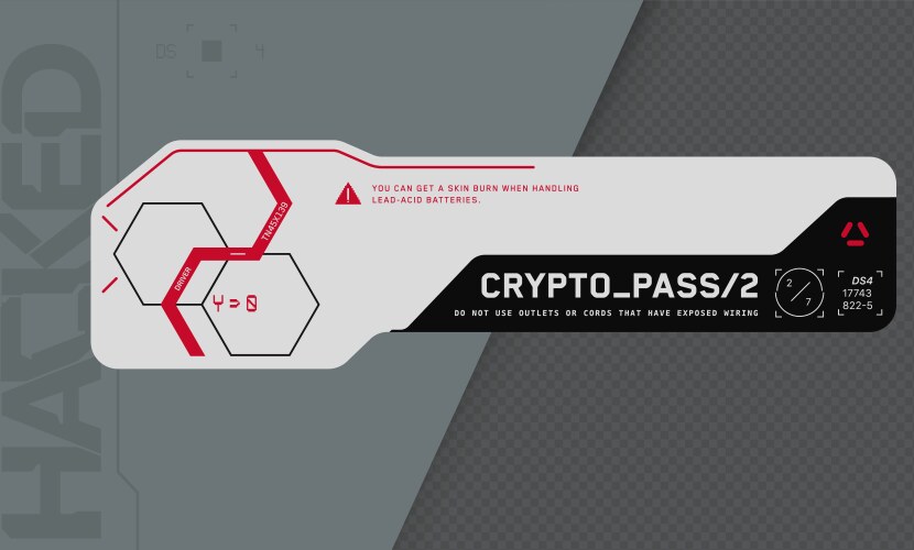 Cyberpunk decals set of stickers Royalty Free Vector Image