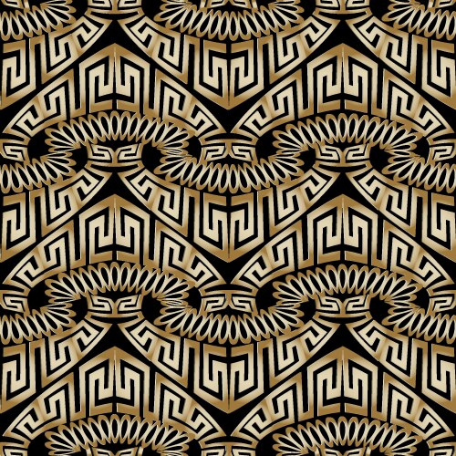 Modern 3d greek seamless pattern patterned Vector Image