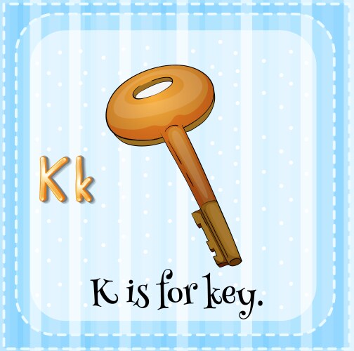 Letter k Royalty Free Vector Image - VectorStock