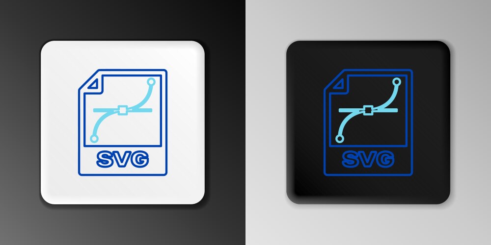 Set svg file document download button icon Vector Image