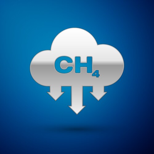 Methane ch4 gas emissions reduction main Vector Image Methane ch4 gas emissions reduction main Vector Image