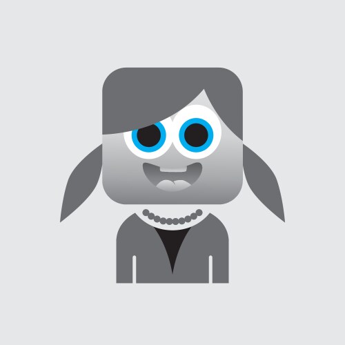 Square cartoon Royalty Free Vector Image - VectorStock