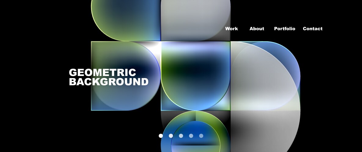 Circles and lines bright colorful geometry Vector Image