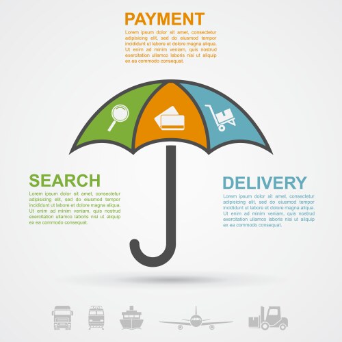E Commerce Infographic 5 Royalty Free Vector Image