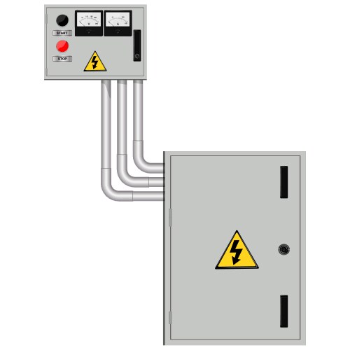Electrical safety simple art poster Royalty Free Vector